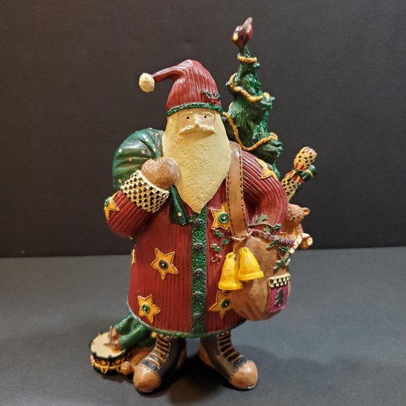 Debbie Mumm | Holiday | Debbie Mumm Satchel Santa Figurine Christmas ...